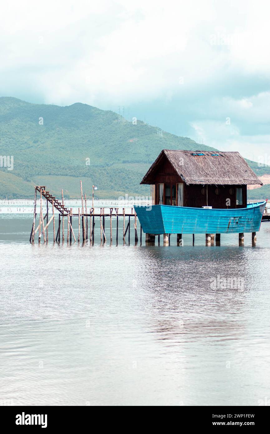 Small cabin inside Lang Co Bay Stock Photo - Alamy
