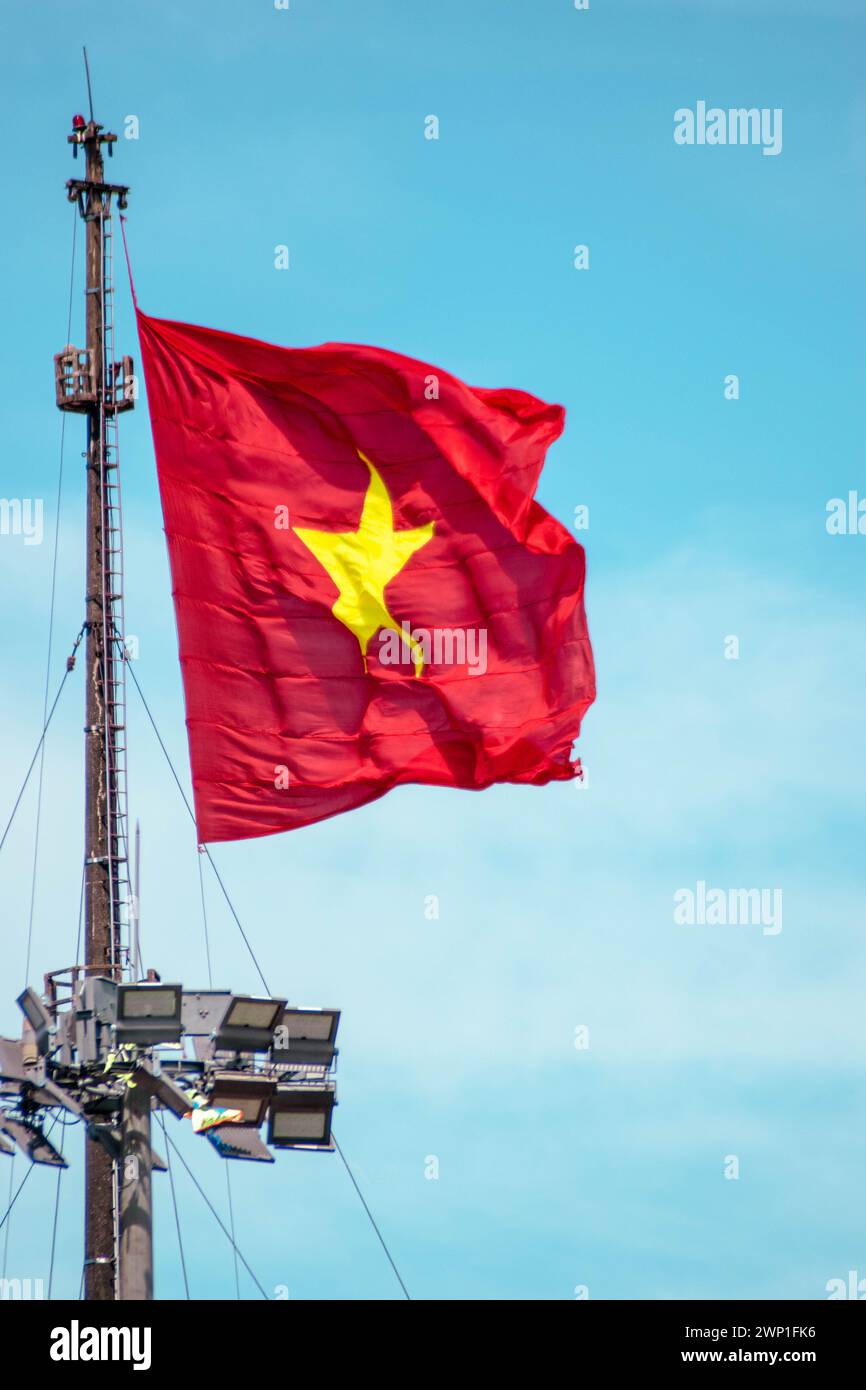The Vietnamese flag Stock Photo - Alamy