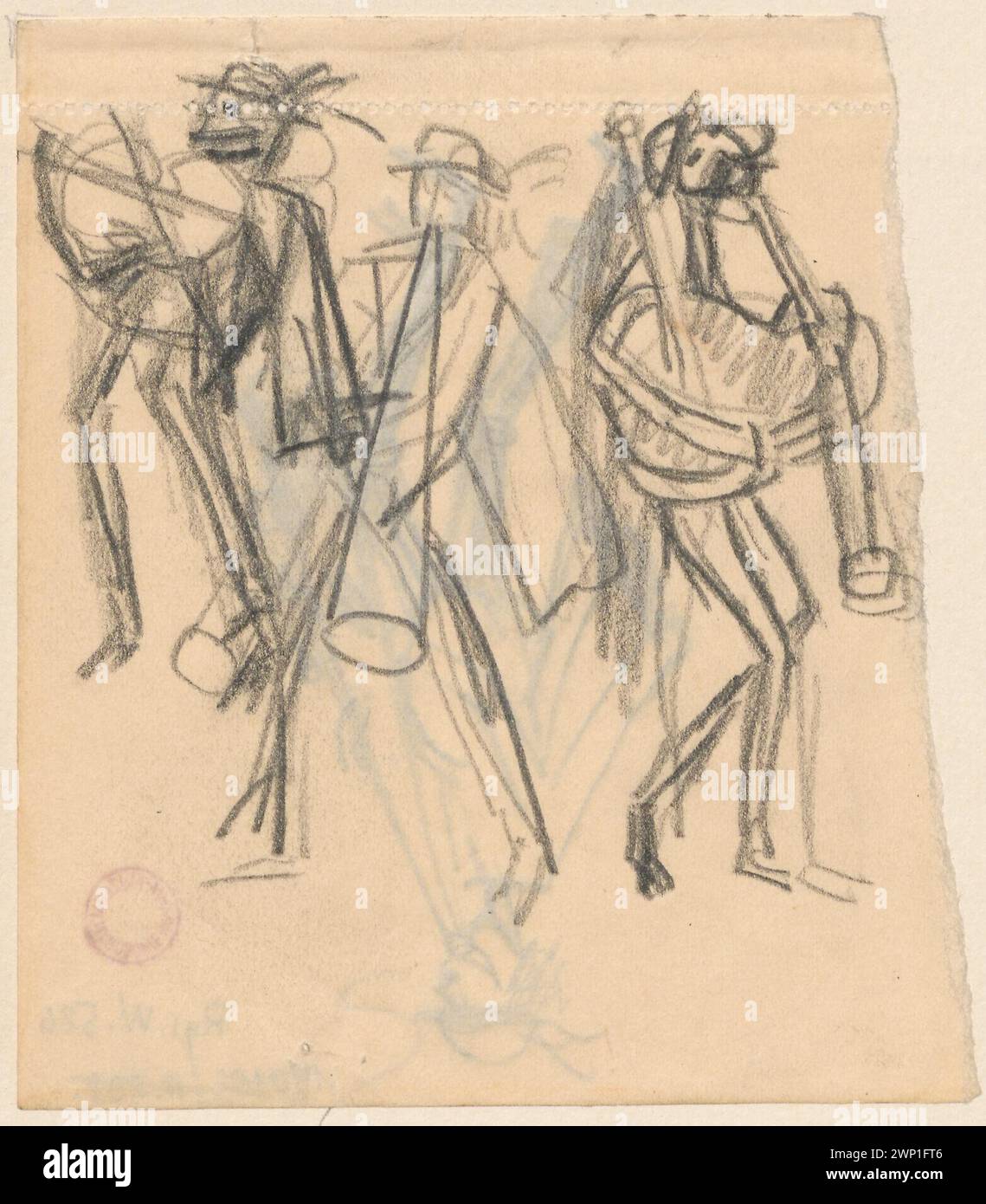 Three playing highlanders; Makowski, Tadeusz (1882-1932); 1924 (1924-00 ...