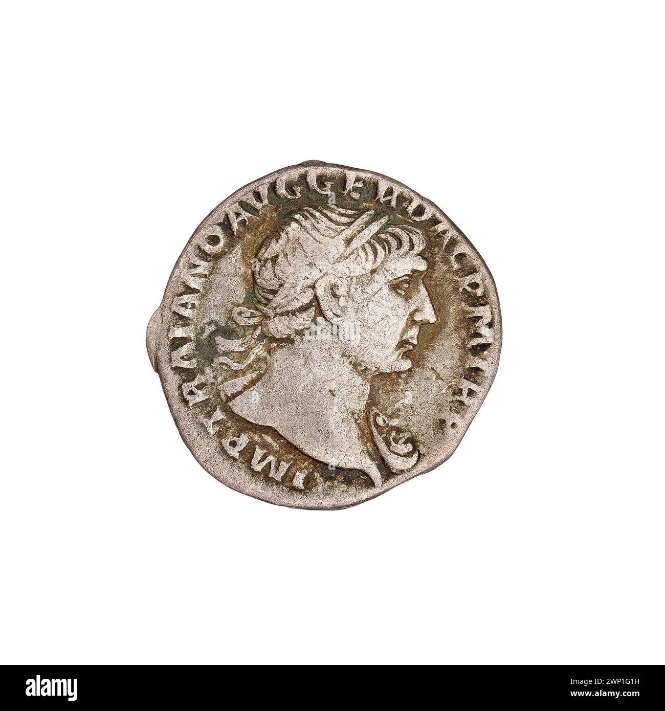 Denarius coin from 103-111 AD featuring Aequitas with heads, abundance ...