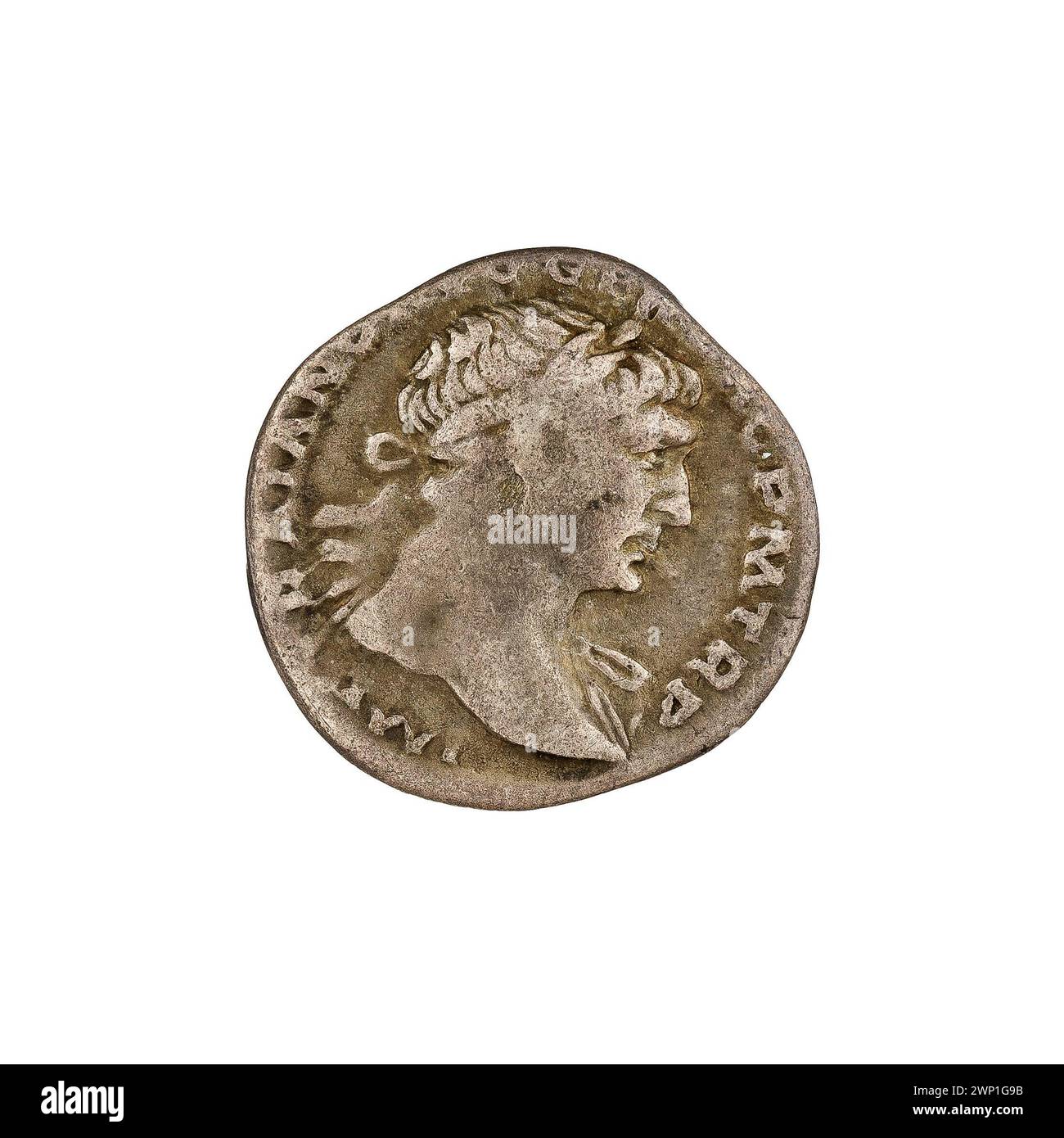 Denarius from 103-111 CE showing Aequitas with heads, horns of ...