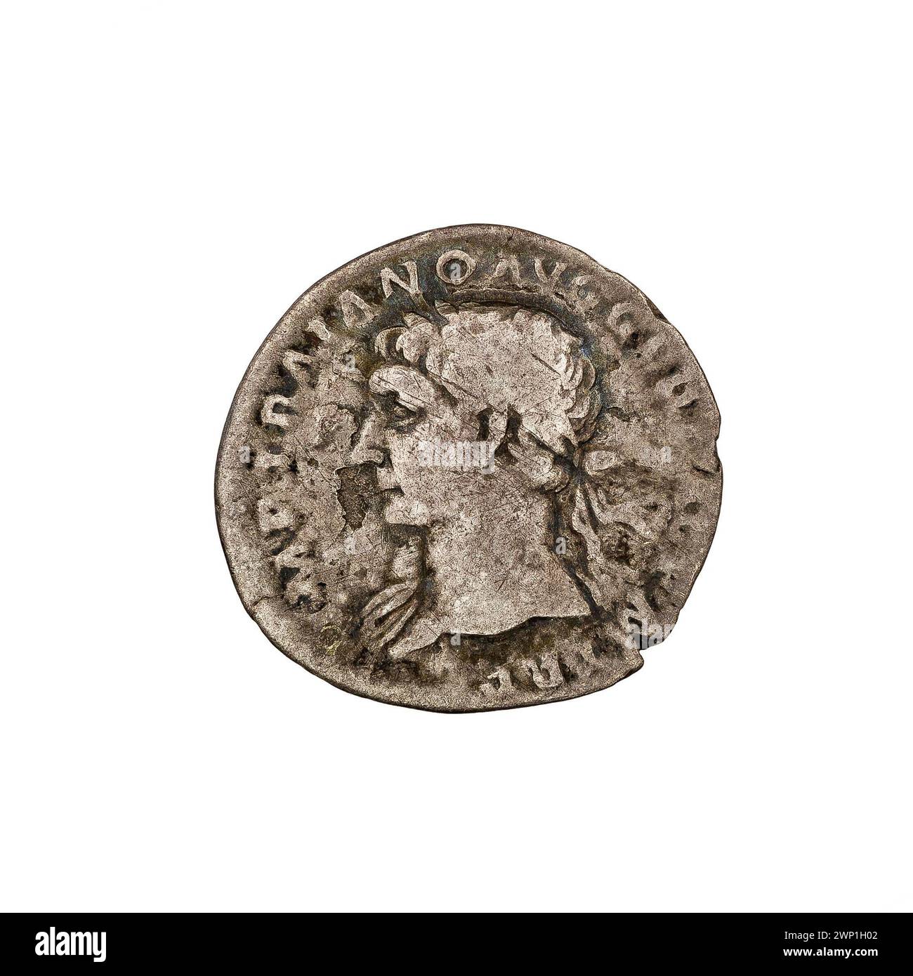 Silver denarius from 103-111 AD with Aequitas, symbolizing fairness ...