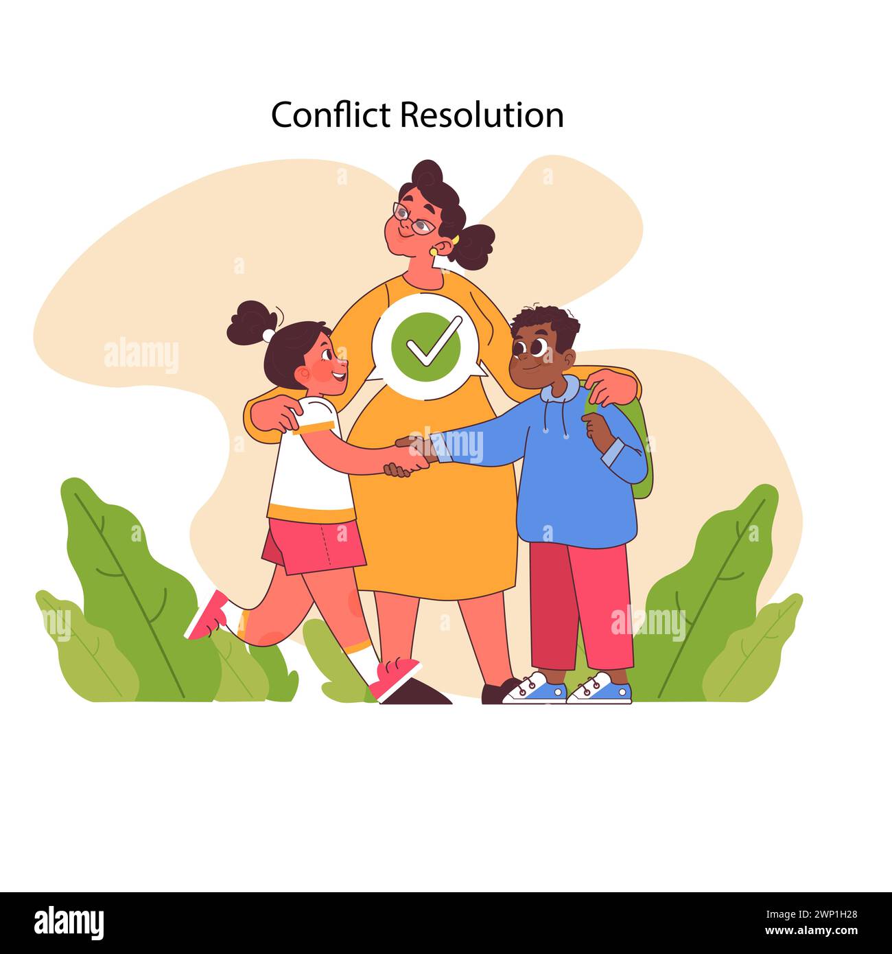 Conflict resolution cartoon Stock Vector Images - Alamy