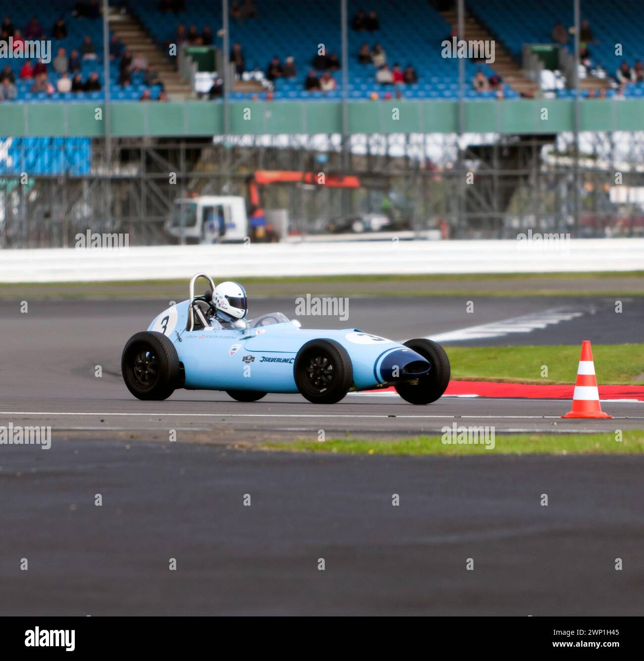 Justin Fleming driving his Blue, 1960, Lola Mk2, during the Historic ...