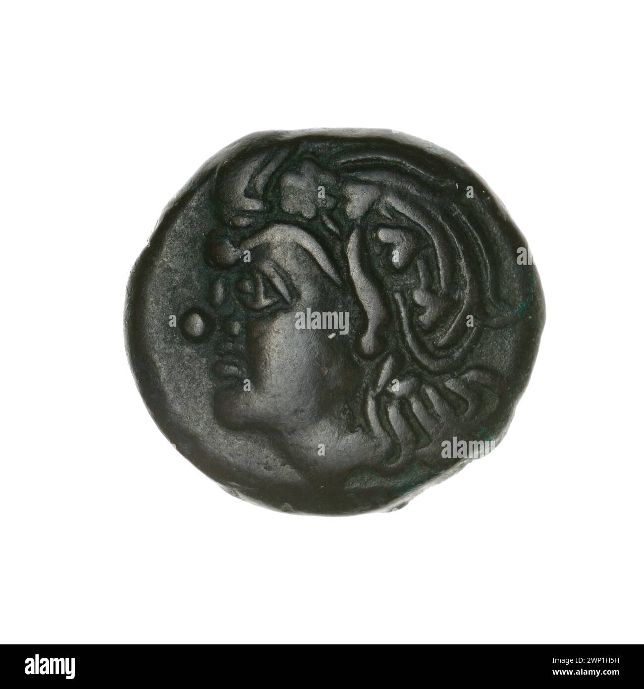 Pantikapaion bronze coin, 3rd century BC, featuring satyr and military ...
