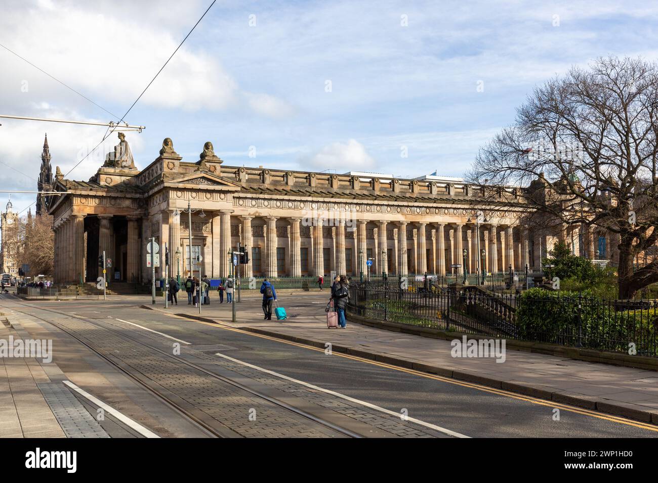 Edinburgh tram princess street hi-res stock photography and images - Alamy