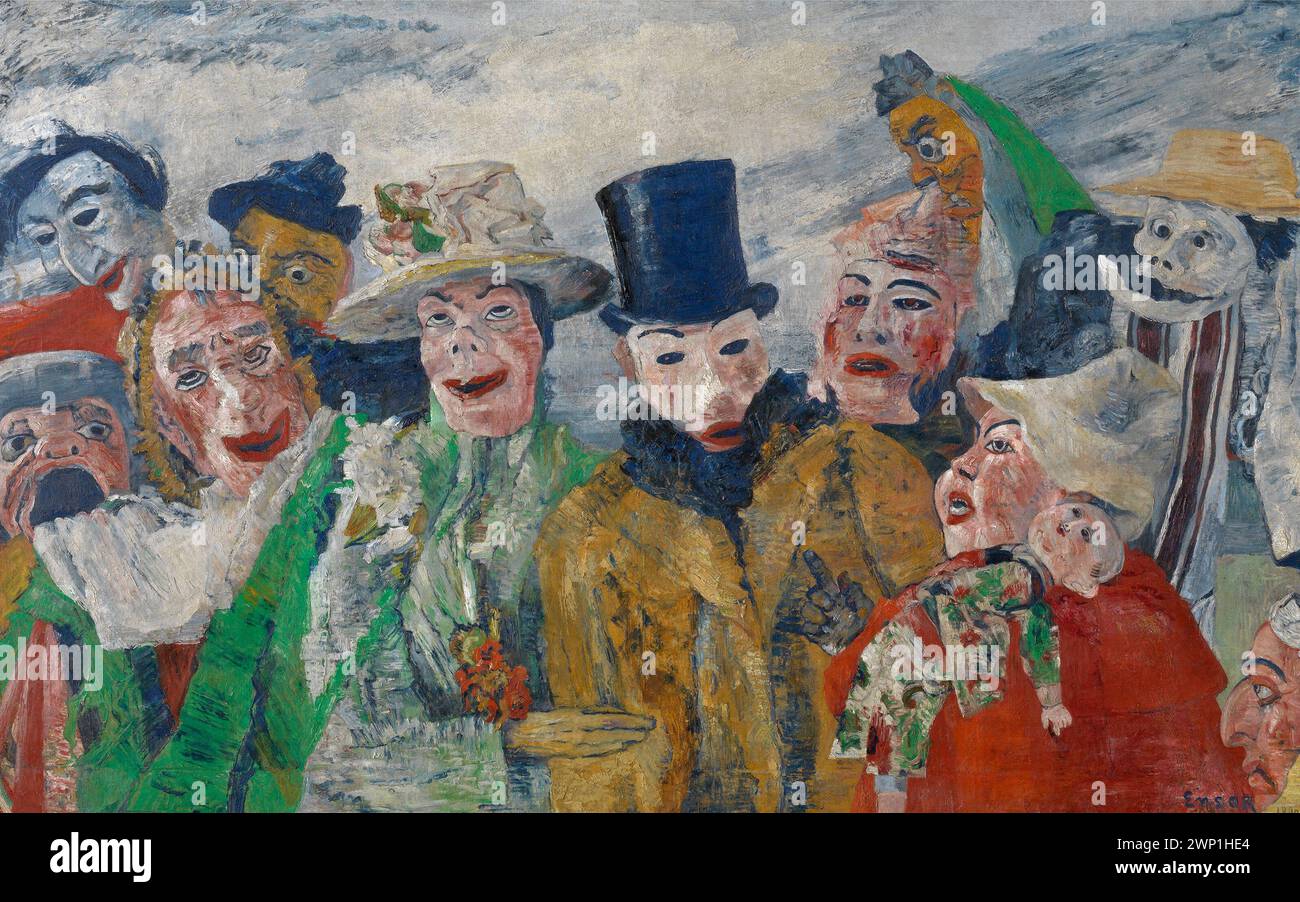 James Ensor - The Intrigue [1890] Stock Photo - Alamy