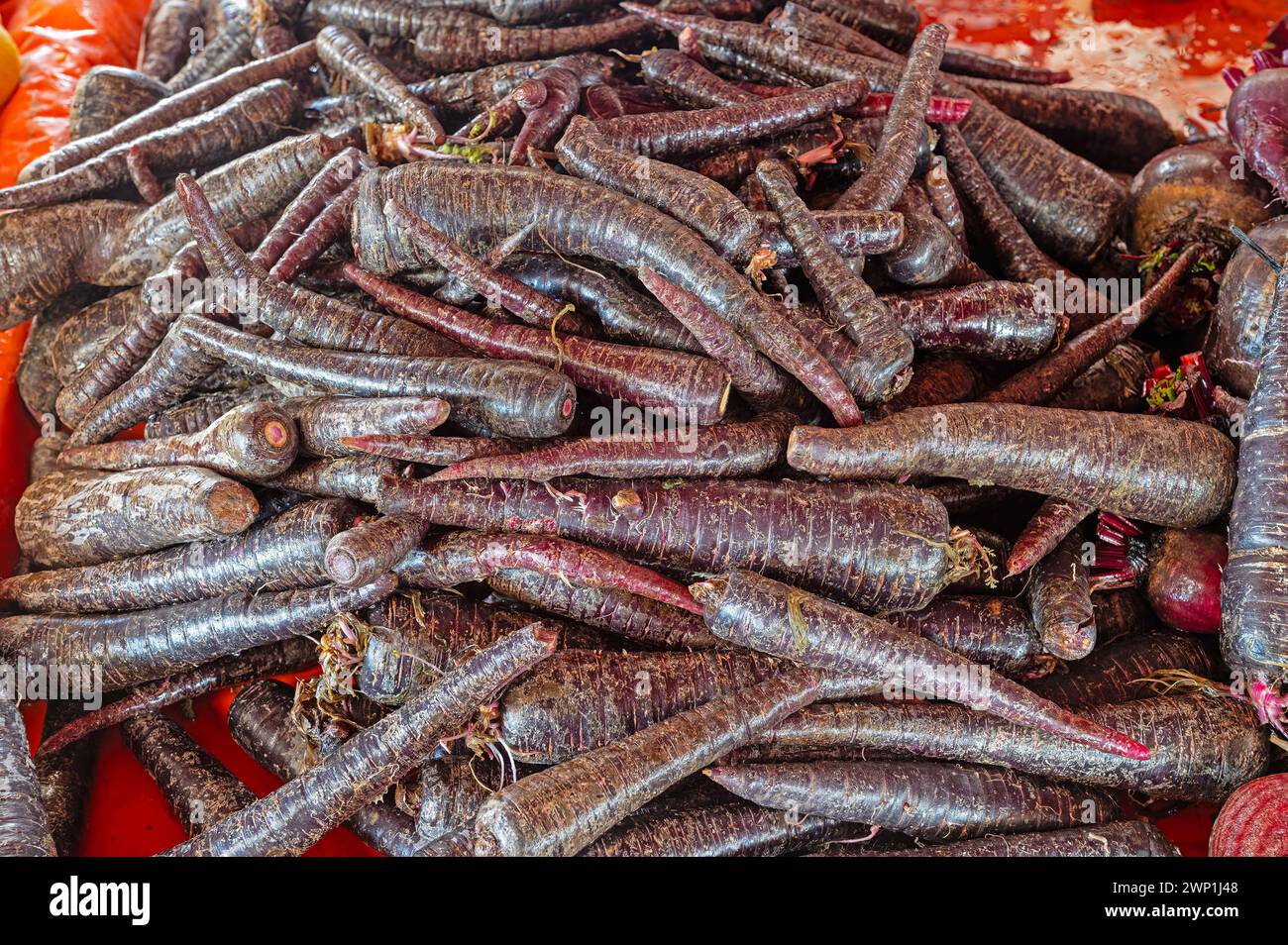 Carrots turnips on market hi-res stock photography and images - Alamy