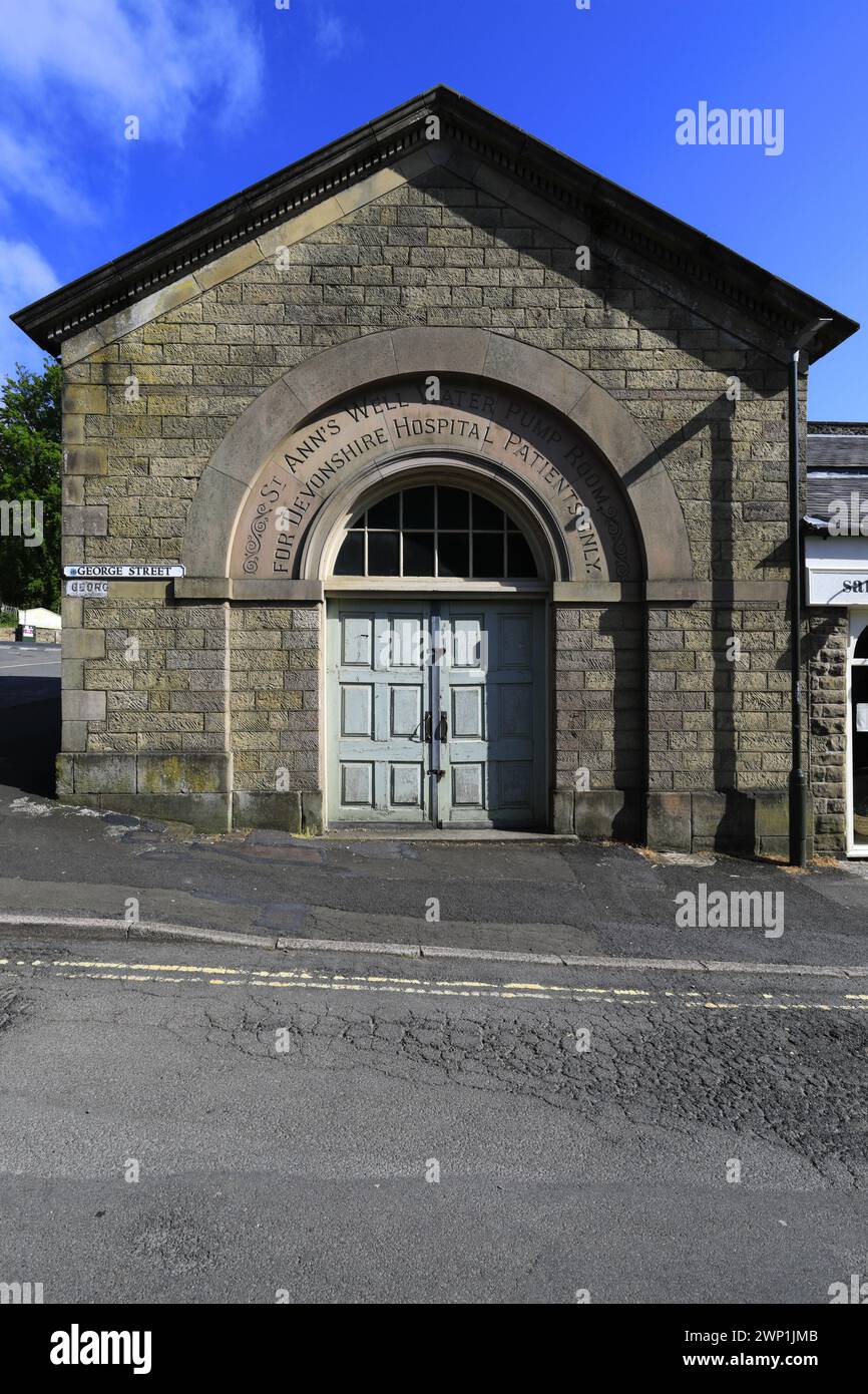 St Annes Well pump room, market town of Buxton, Peak District National ...
