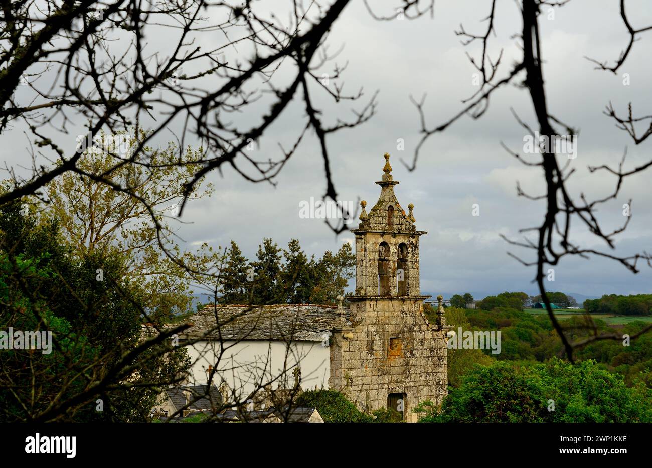 Church of San Miguel of Paradela, Lugo, Spain Stock Photo - Alamy