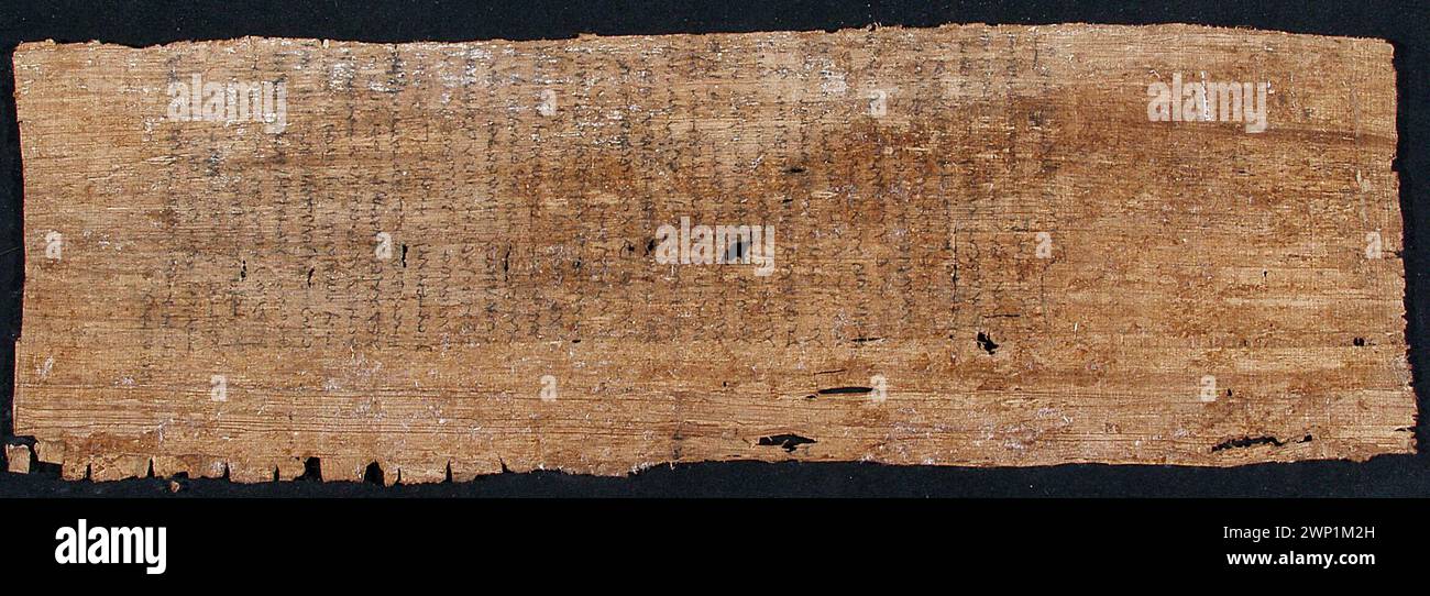 Greek papyrus; 1st century (1-00-00-100-00-00);document Stock Photo - Alamy