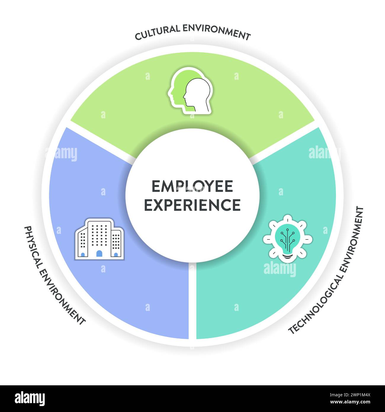 Employee Experience Environments strategy framework infographic diagram ...