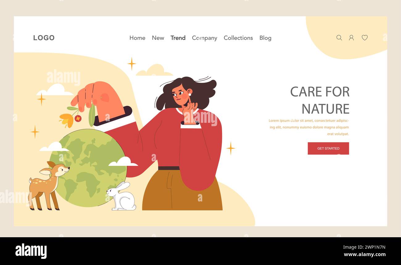 Positive psychology web banner or landing page. Positive thinking and ...