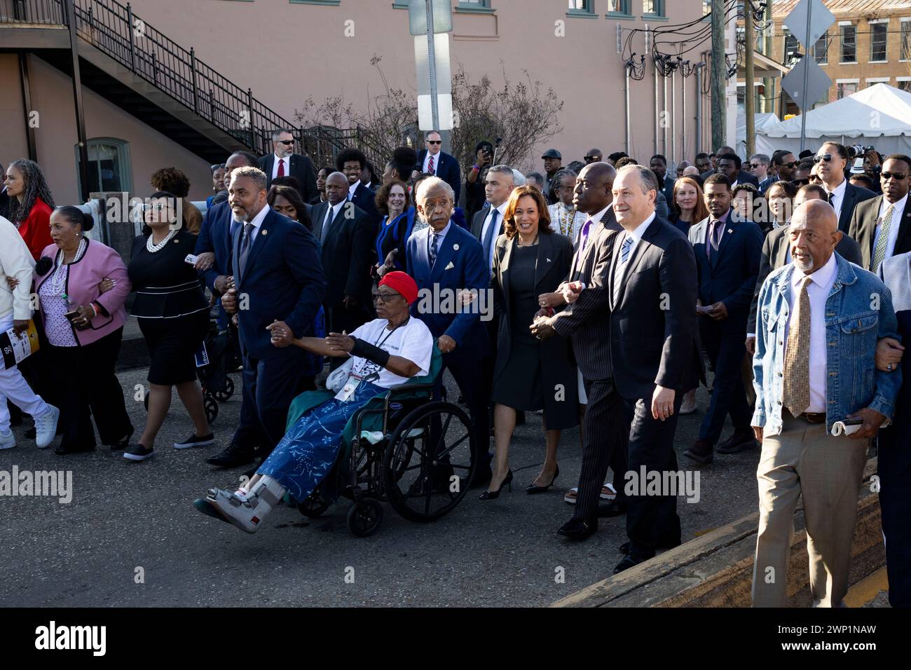 United States Vice President Harris joins hands with community and ...