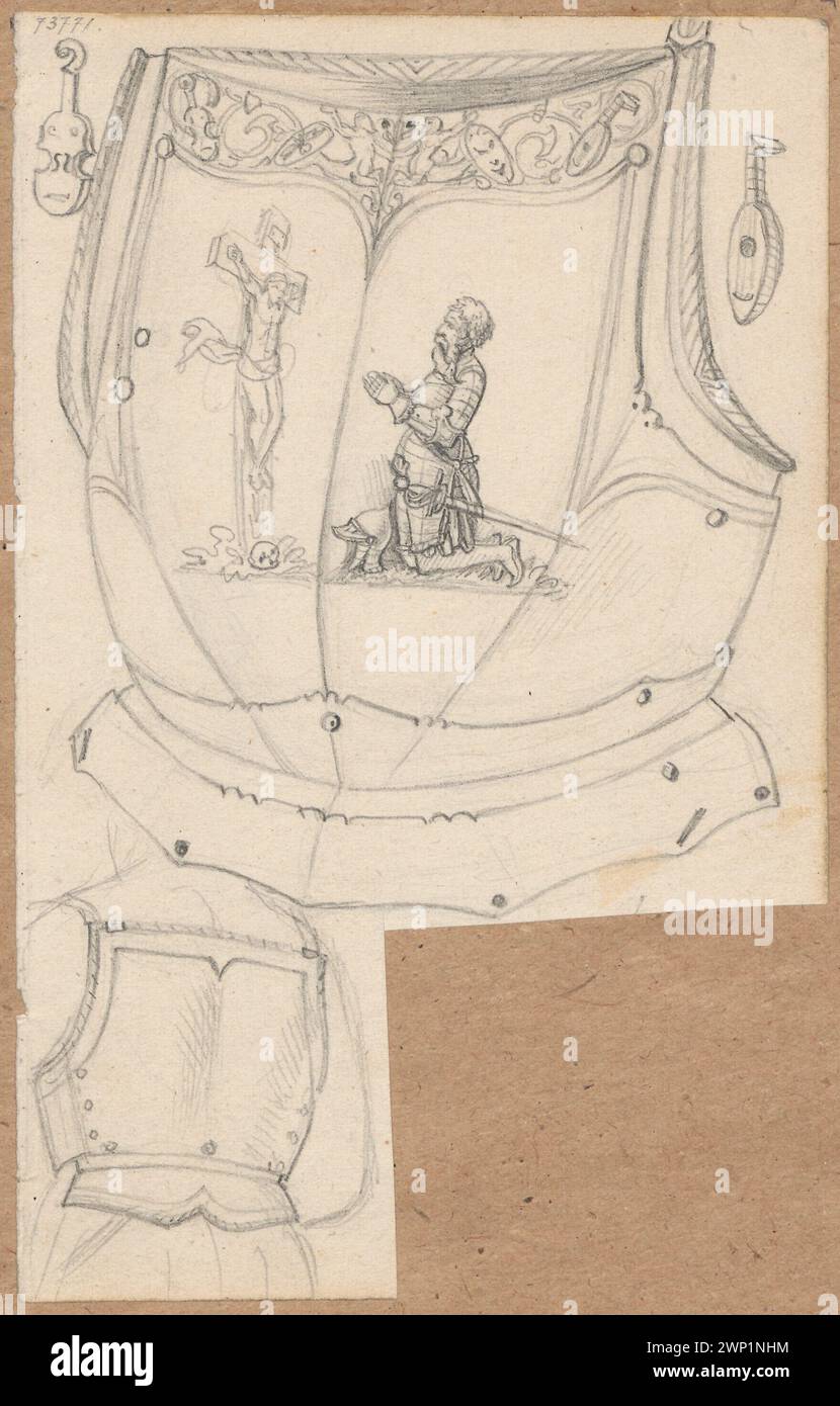 Kirys from the 16th century with the image of a class and praying ...