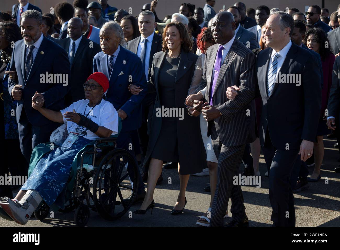 United States Vice President Harris joins hands with community and ...