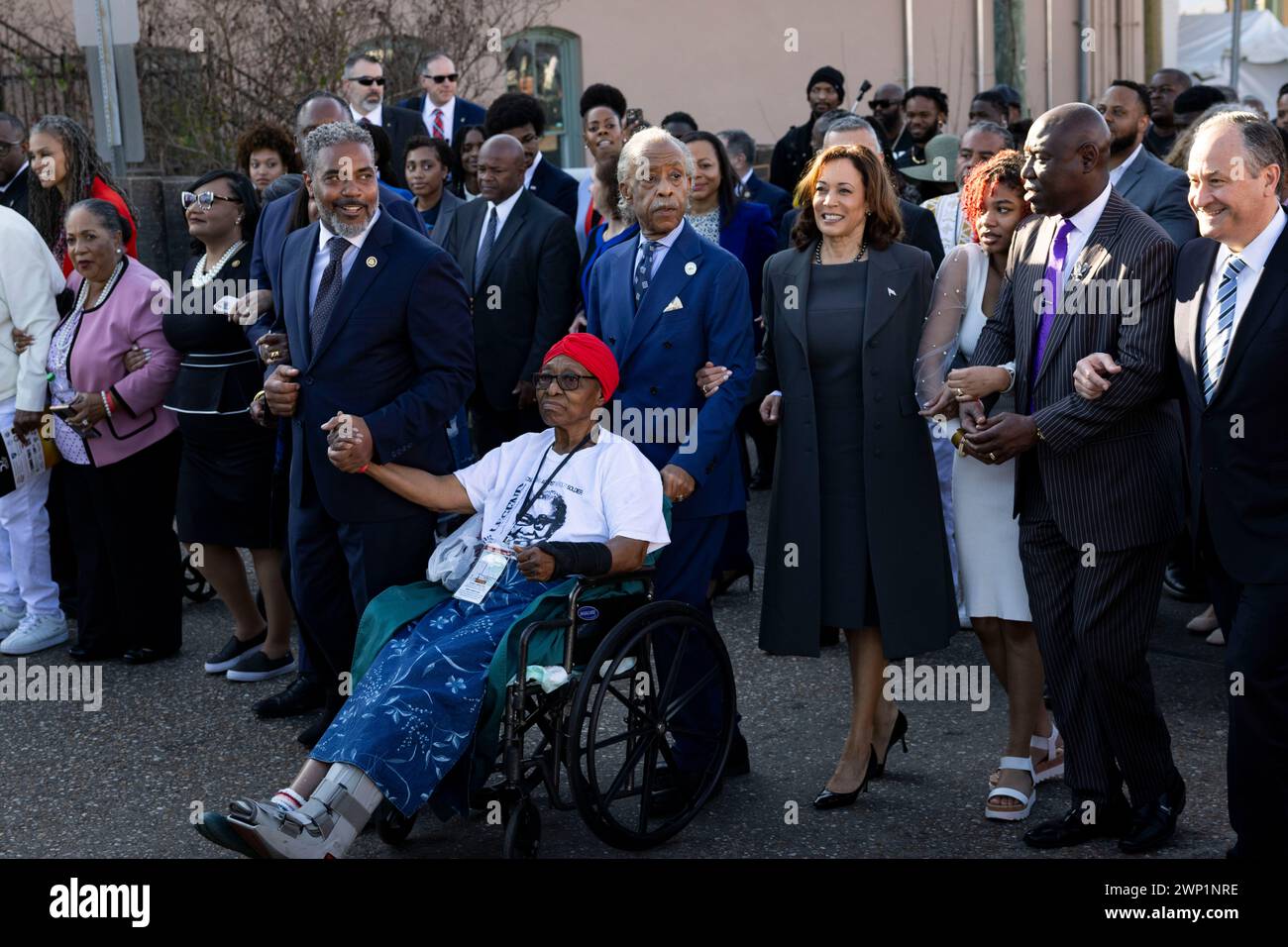 United States Vice President Harris joins hands with community and ...