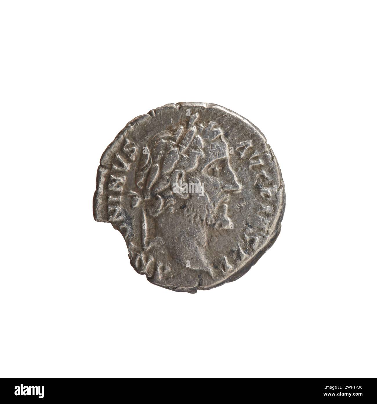 Silver denarius minted between 145 and 161 AD during the reign of ...