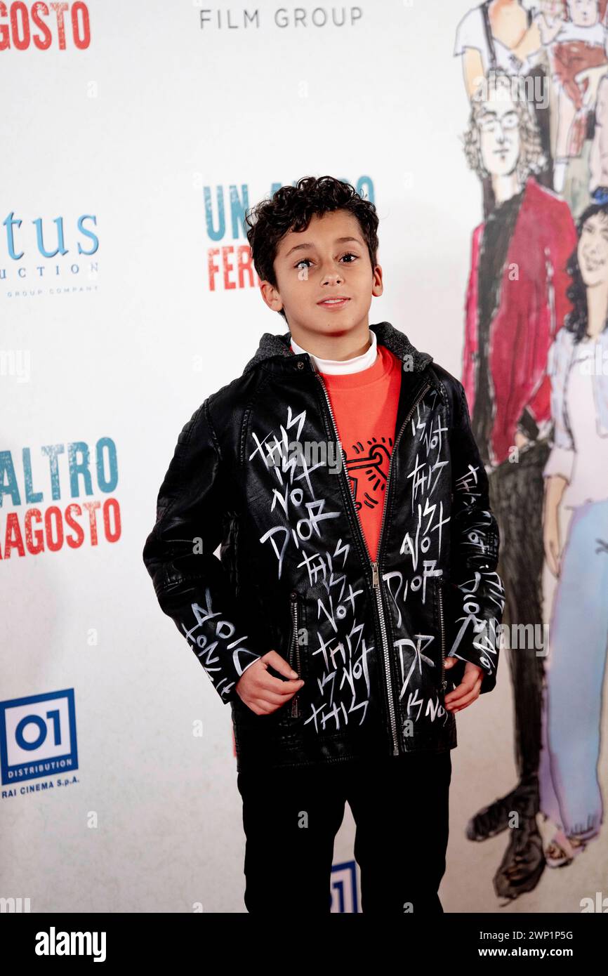 ROME, ITALY - MARCH 04: Lorenzo Nohman, Silvio Orlando attend the ...