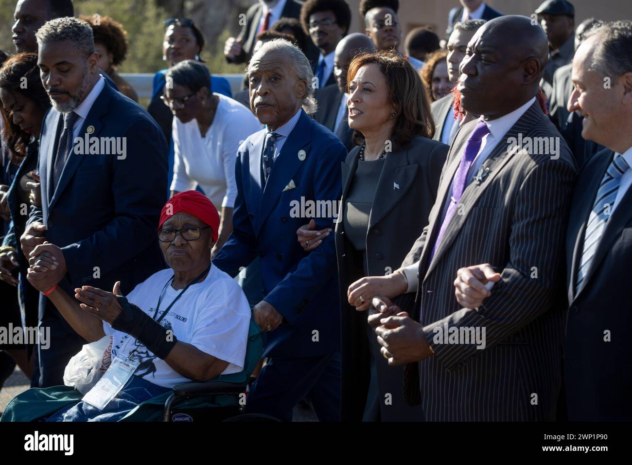United States Vice President Harris joins hands with community and ...