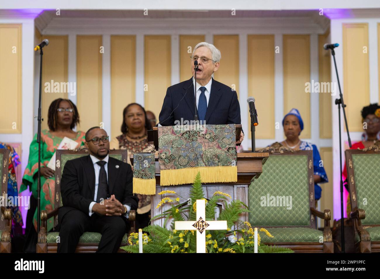 United States Attorney General Merrick Garland gives a speech at the ...