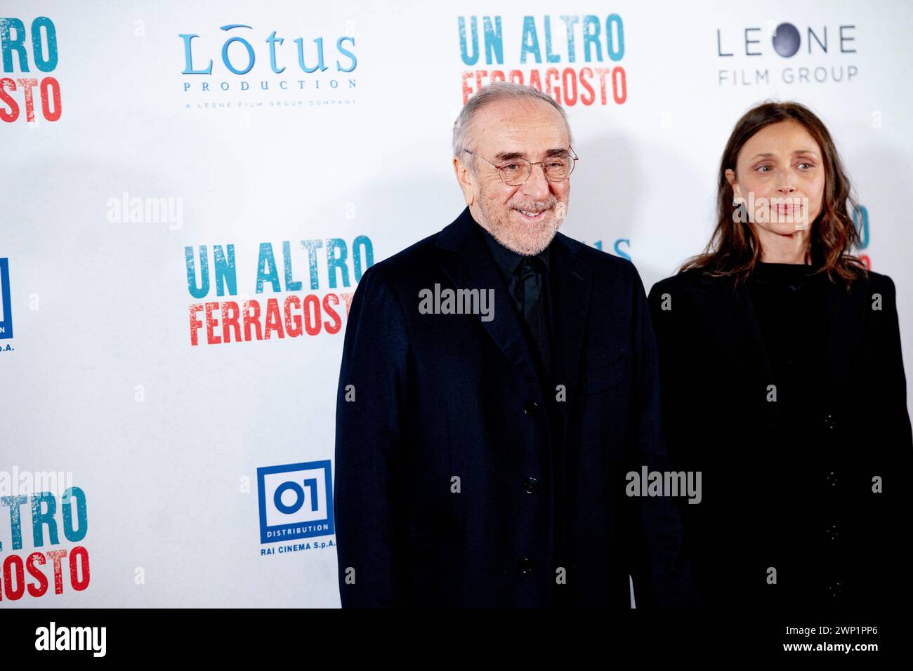 ROME, ITALY - MARCH 04: Silvio Orlando, Maria Laura Rondanini attend ...