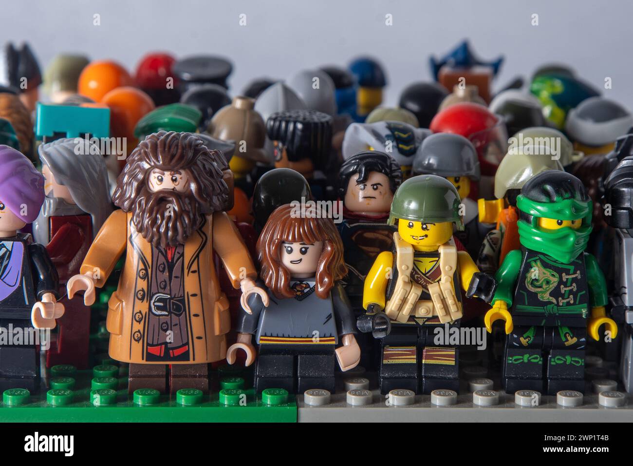 Lego mini figures set of different. Game toy man. Children's game ...