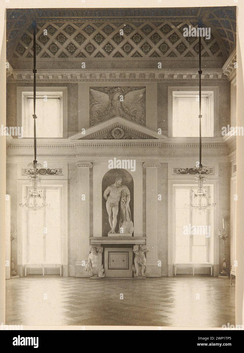 Warsaw. A ballroom in a pane on the island of the Royal Azienki - a ...