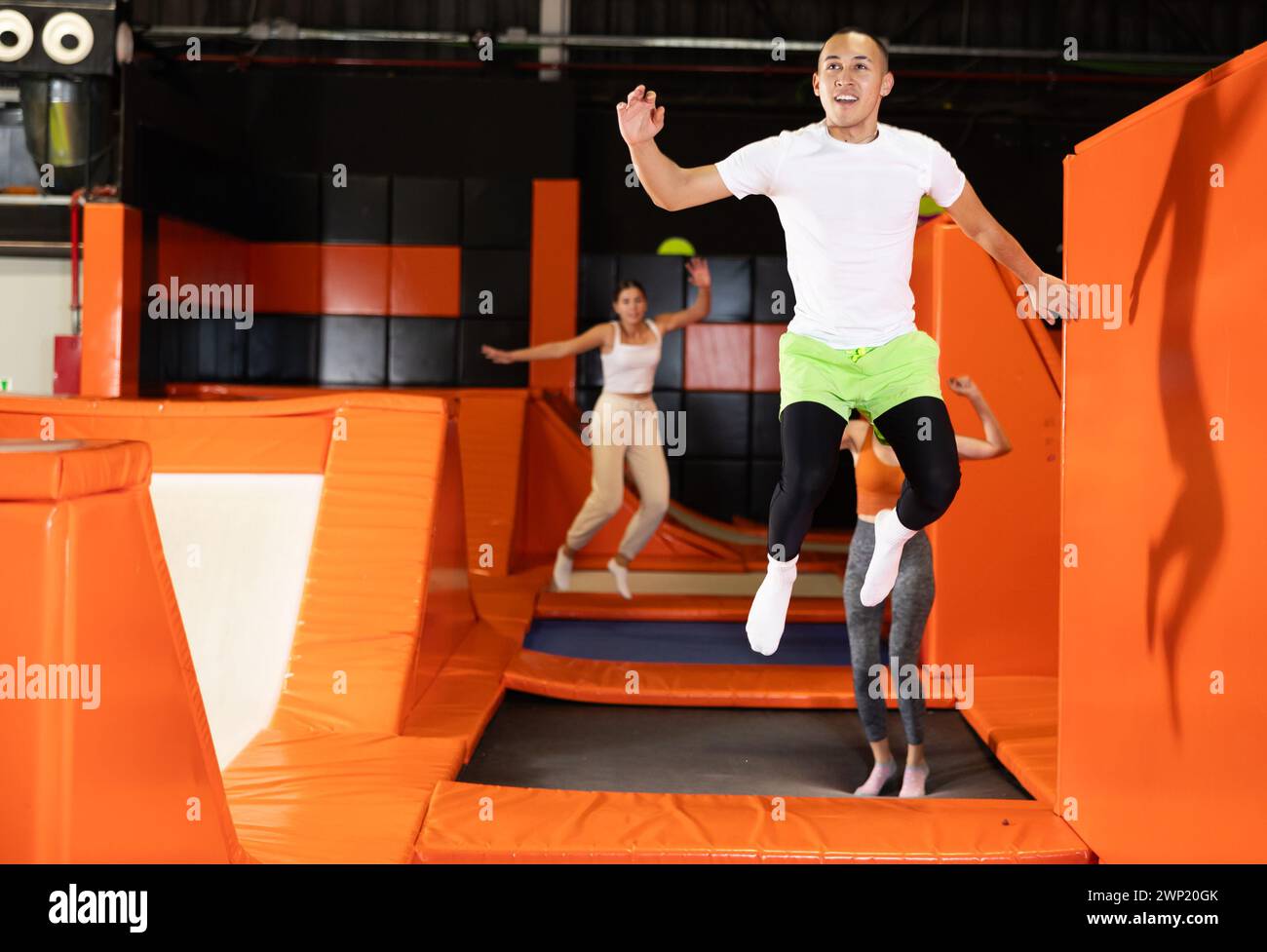 Trampoline gymnast male hi-res stock photography and images - Alamy