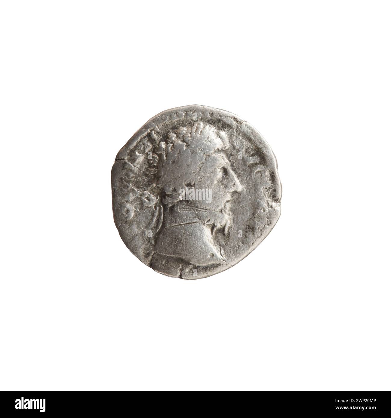 Silver denarius of Roman Emperor Marcus Aurelius, minted in Rome ...