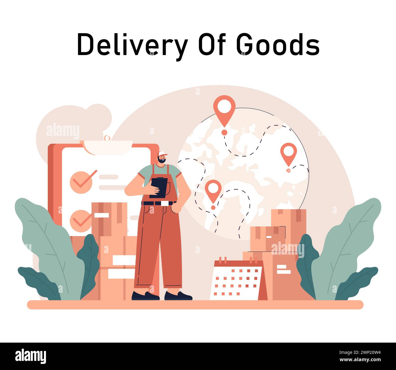 Delivery of goods. Warehousing, logistics and delivery of customer ...