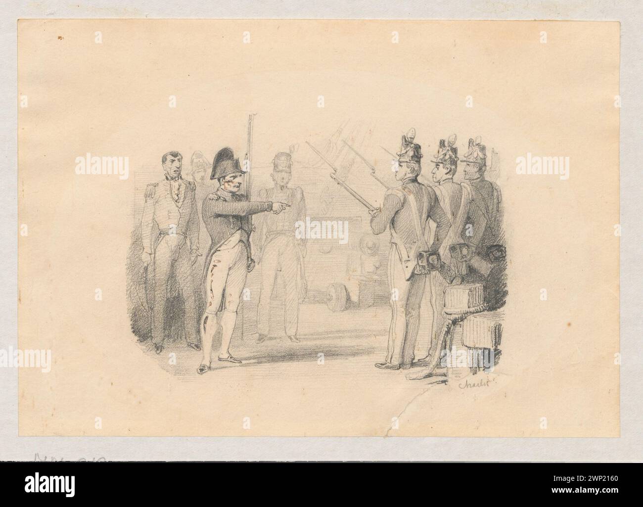 Napoleon on the English circle; Charlet, Nicolas-Toussaint (1792-1845 ...