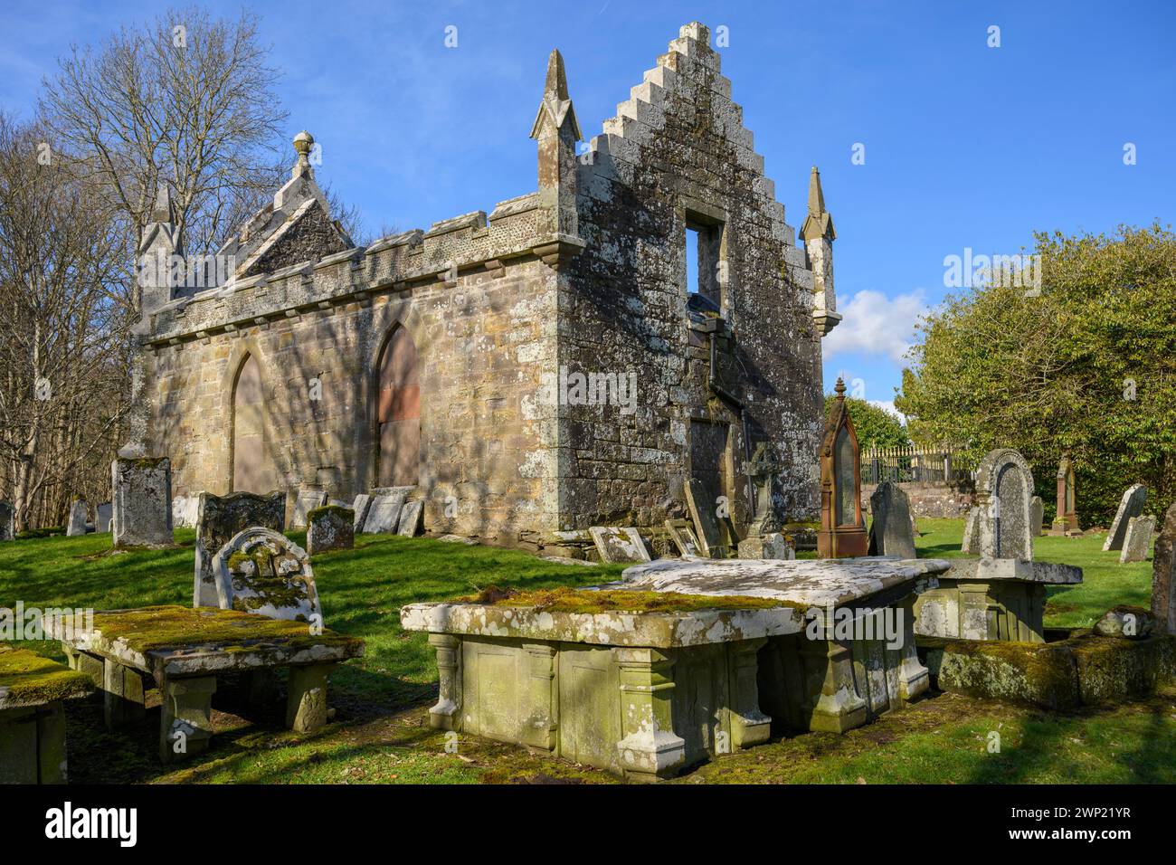 Dun, Old Parish Church on the grounds of House of Dun near Montrose ...