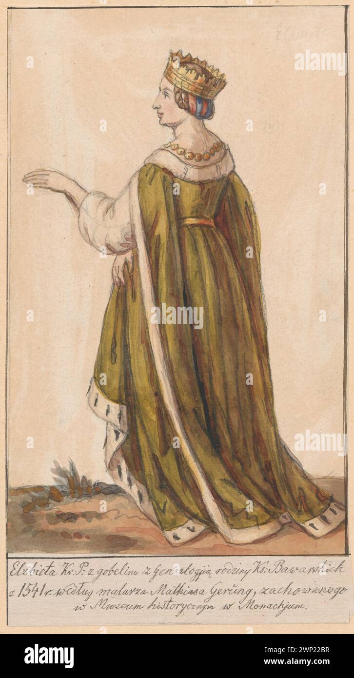 Elzbieta rakuszanka krolowa polski 1436 1505 ikonografia hi-res stock ...
