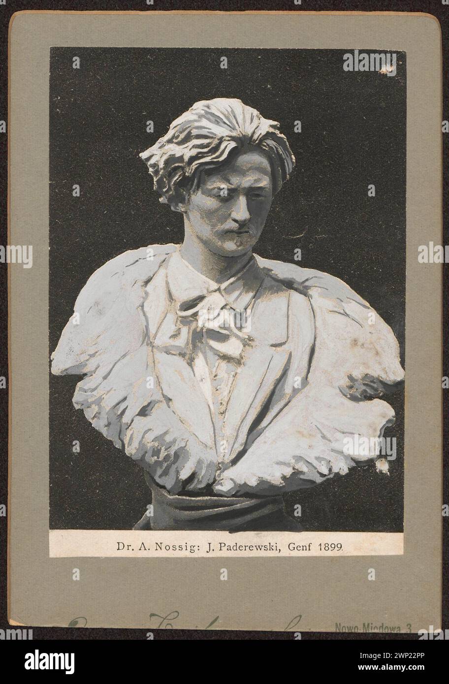 Bust of Ignacy Jan Paderewski (1860-1941), Polish composer and pianist ...