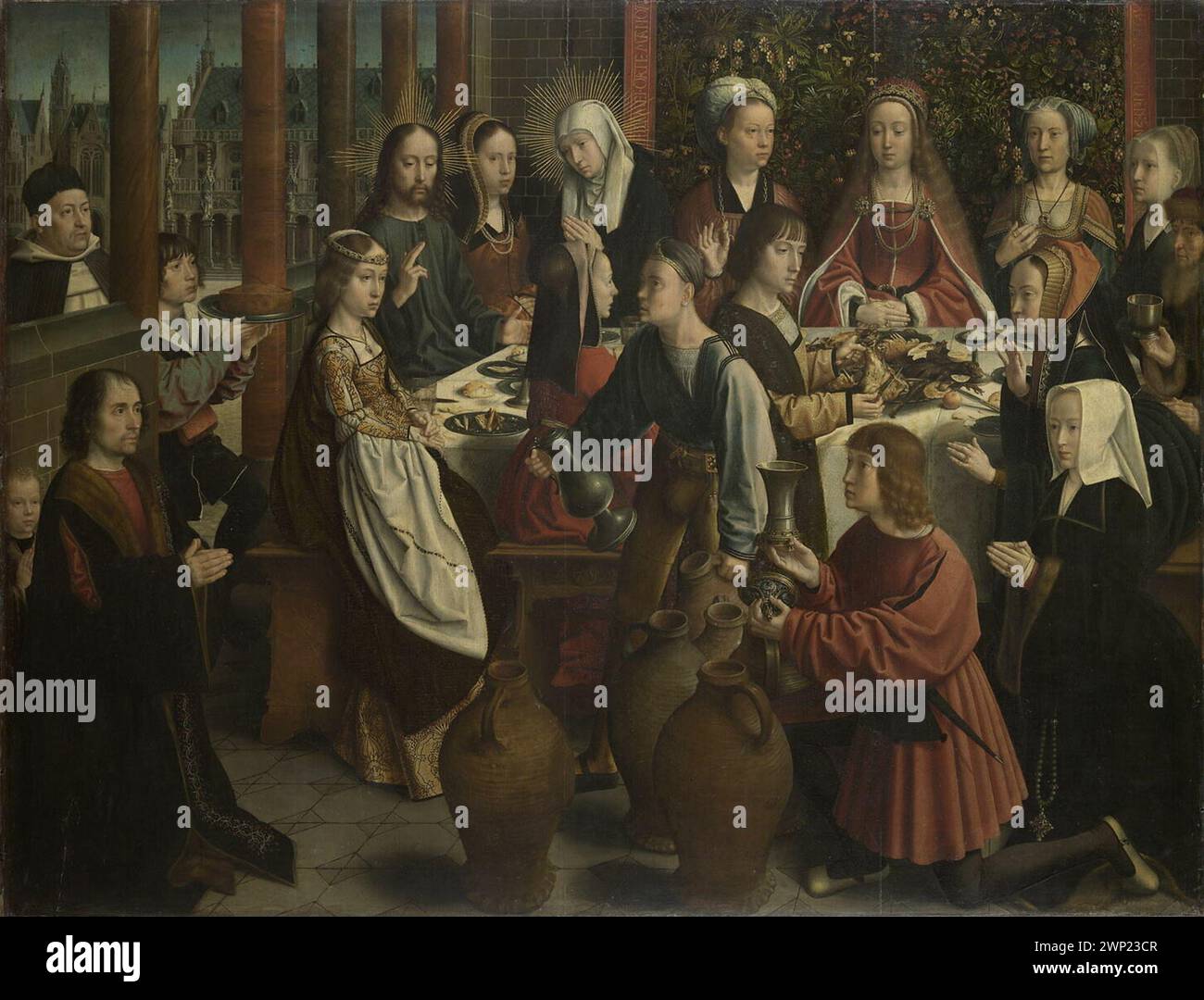 The Marriage at Cana is a panel painting by Early Netherlandish painter Gerard David. It is in ...