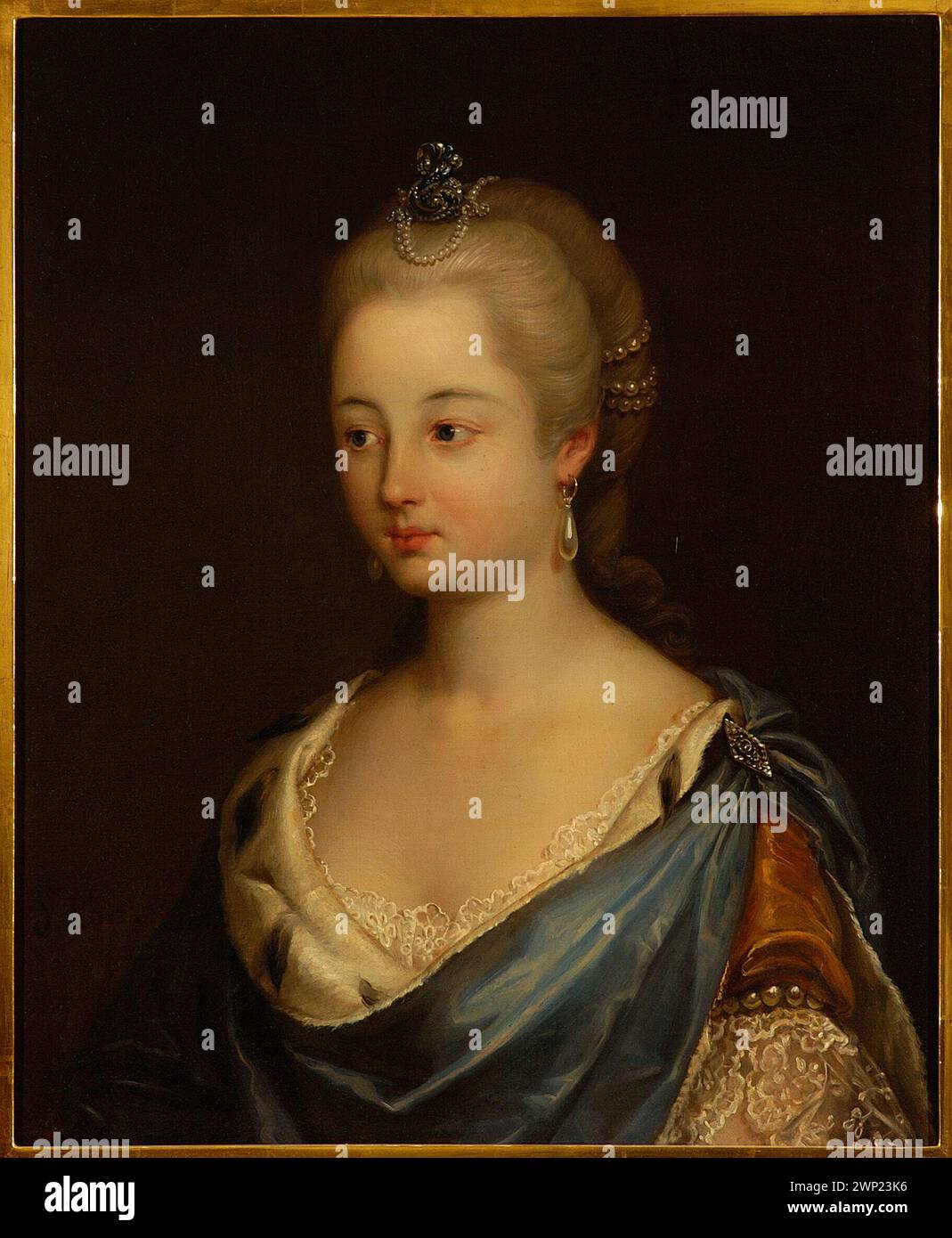 Portrait of the lady from Komorowski-Kruszewska; Simmler, Józef (1823-1868); XIXW. (1850-00-00 ...