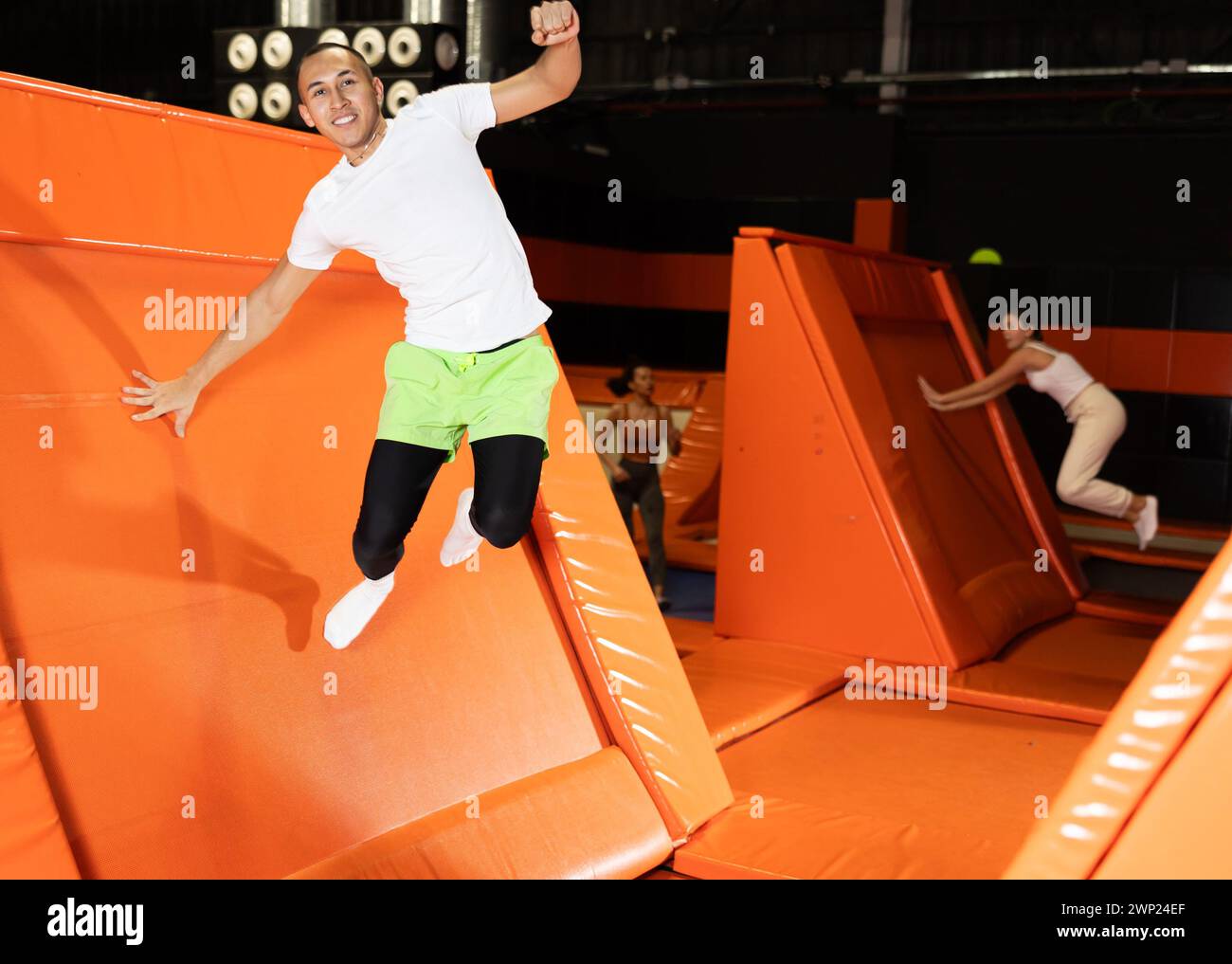 Trampoline flip hi-res stock photography and images - Alamy