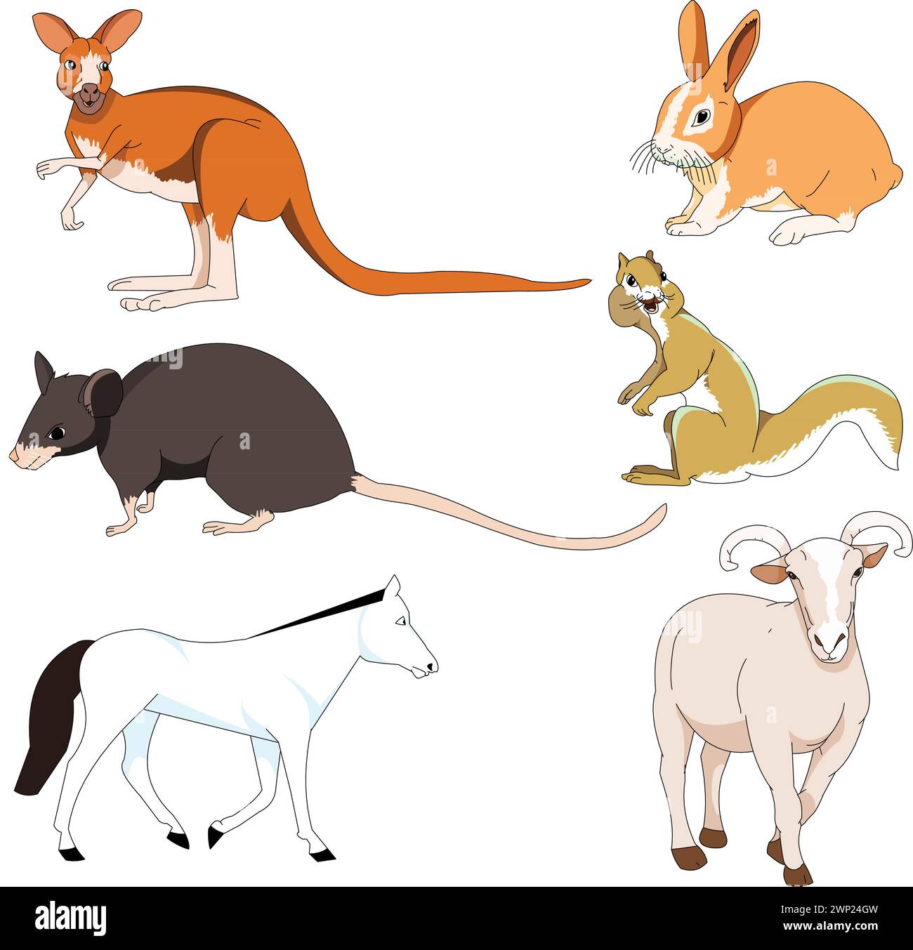 2d cartoon animation, cartoon character for your videos Stock Vector ...