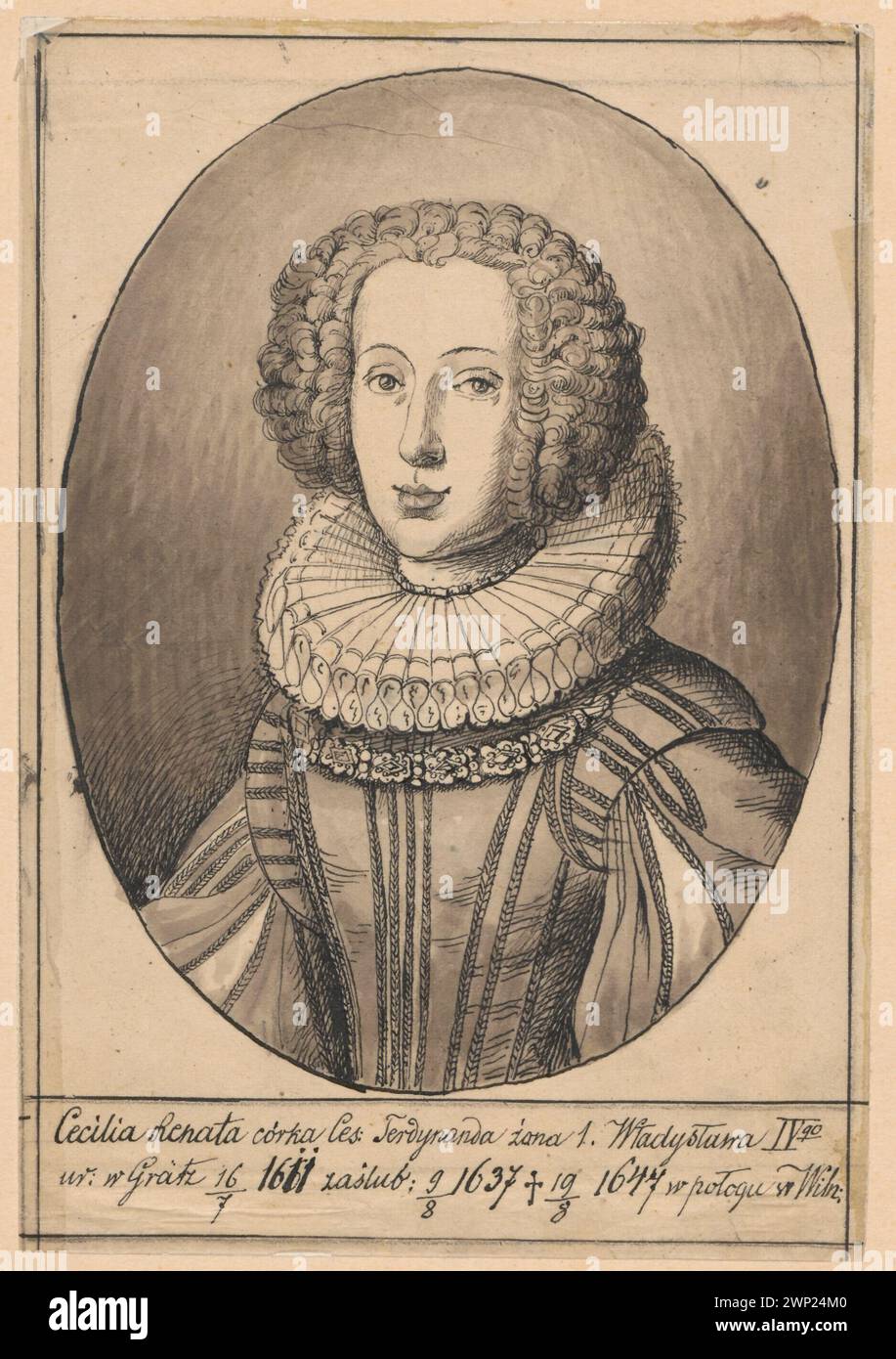 Cecylia renata krolowa polski 1611 1644 ikonografia hi-res stock ...