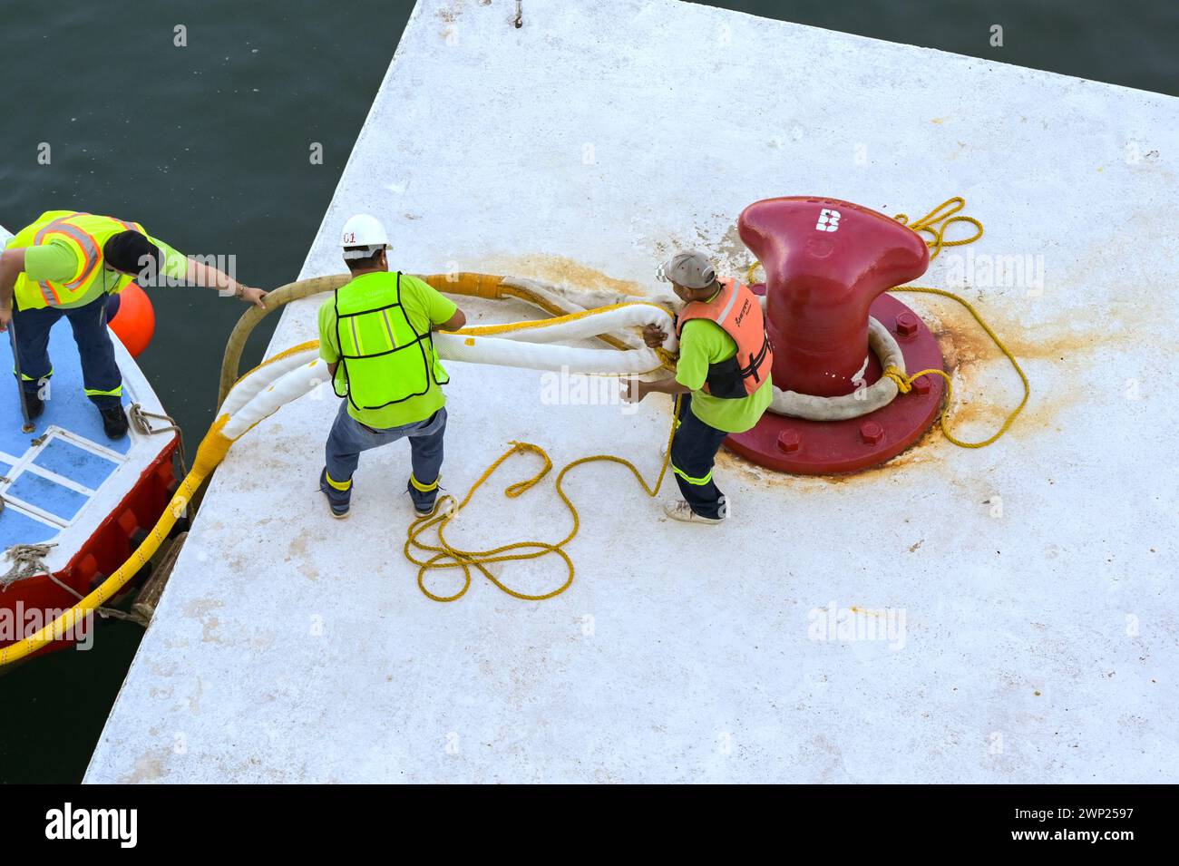 Puerto Vallarta, Jalisco, Mexico - 15 January 2024: Crew of a pilot ...
