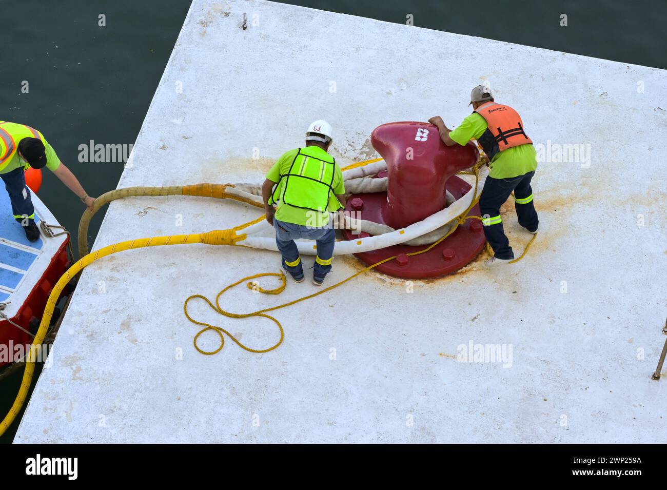 Puerto Vallarta, Jalisco, Mexico - 15 January 2024: Crew of a pilot ...