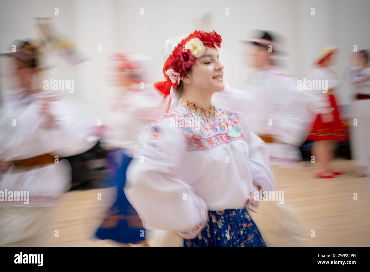 London, UK. 5th March 2024. Prolisok Ukrainian Dance Group at ...