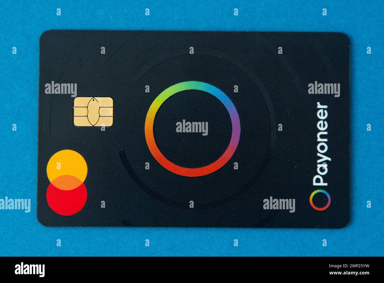 Payoneer credit card. Master Card. Global international payment system ...