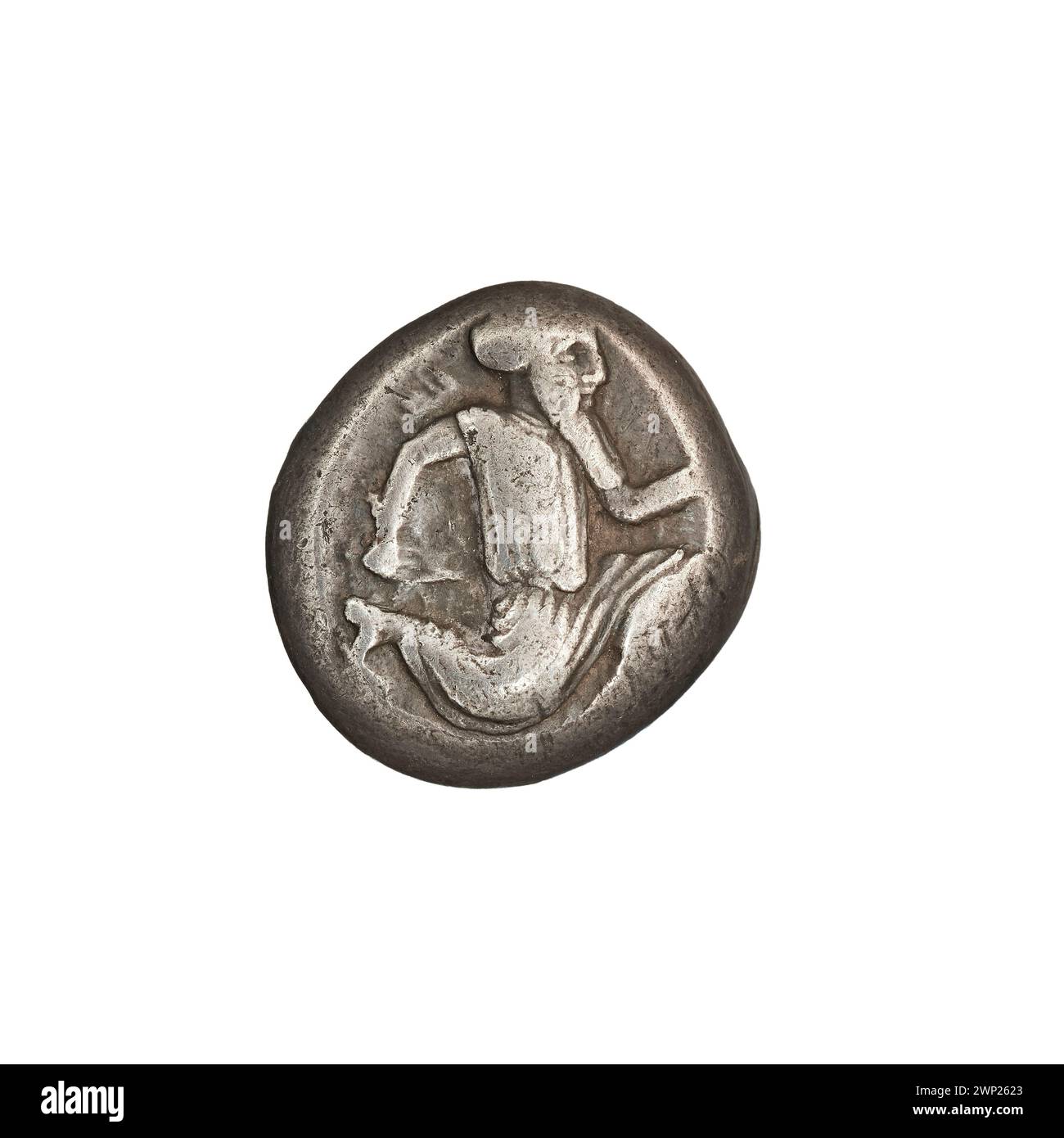 Silver siglos coin from the reigns of Artaxerxes II and Artaxerxes III ...