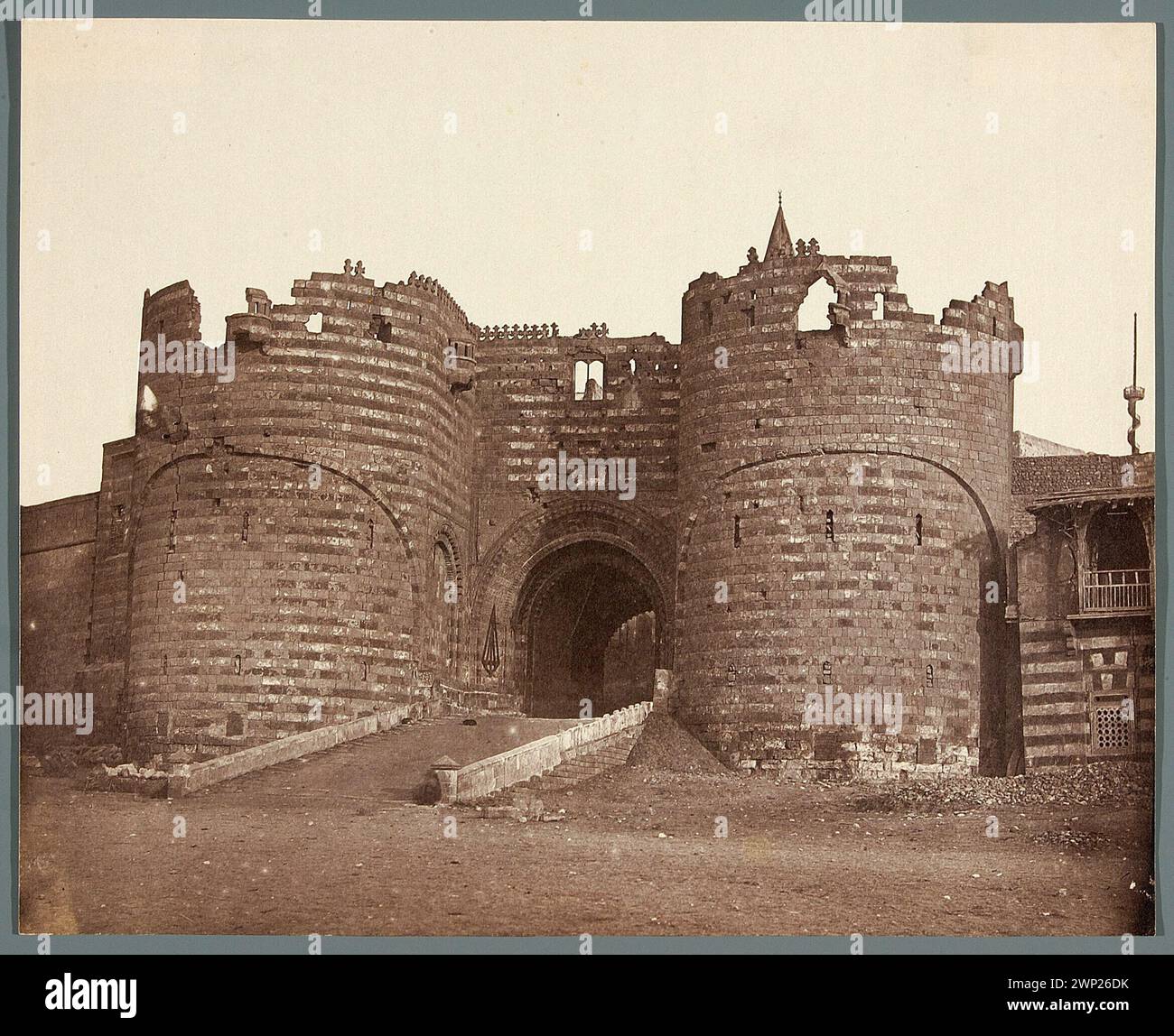 The main gate to the Cairo Citadel, a 19th-century Islamic ...