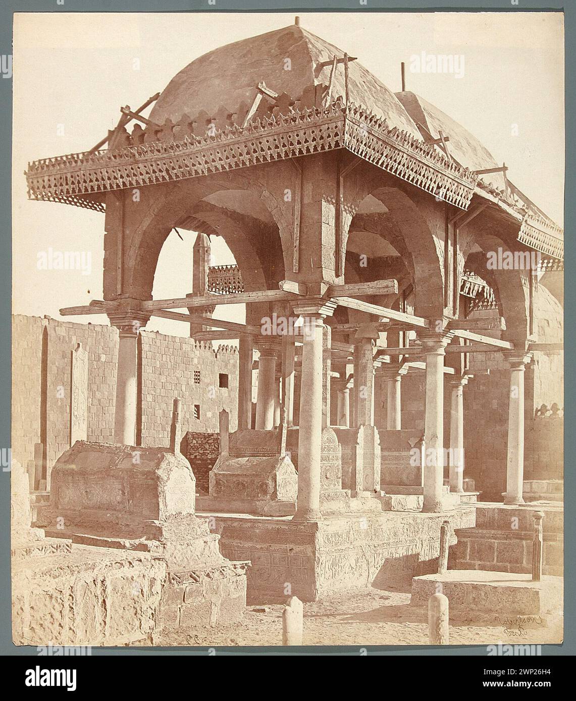 Family graves from the 18th century at the Otthale cemetery in Cairo ...
