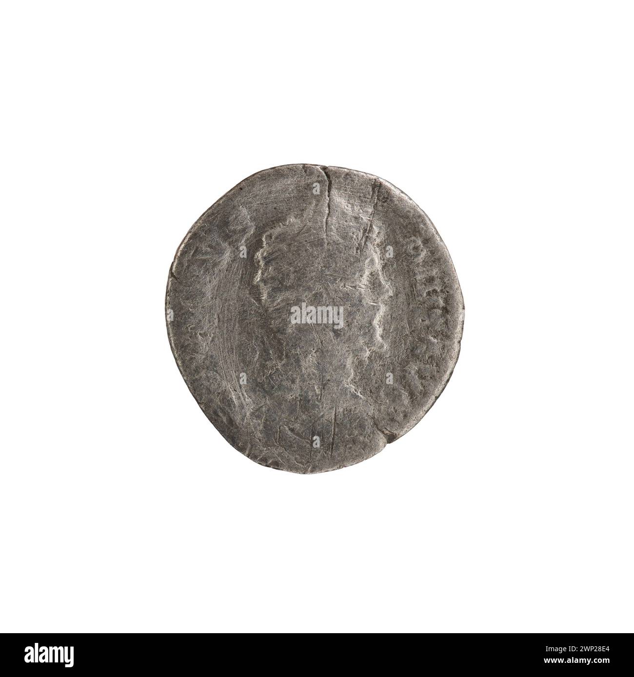 Silver denarius minted between 201 and 210 during the Roman Empire ...
