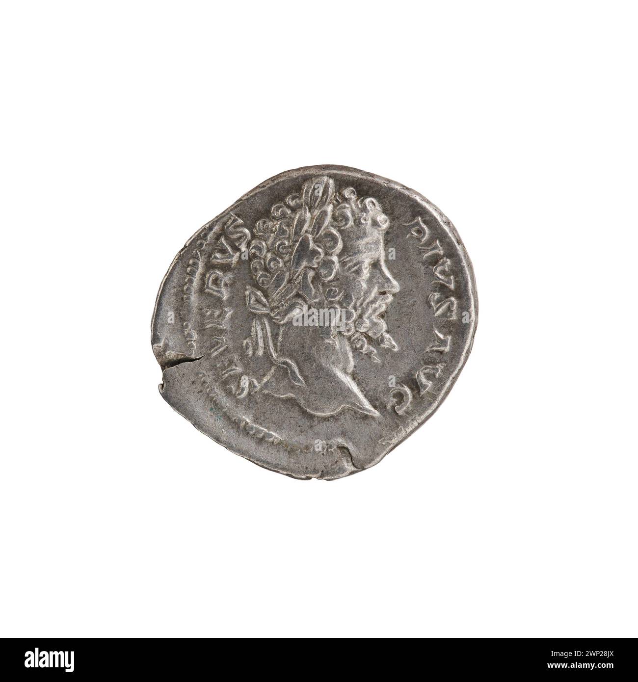 Denarius coin from 201 AD, Roman Empire, featuring imperial portrait ...