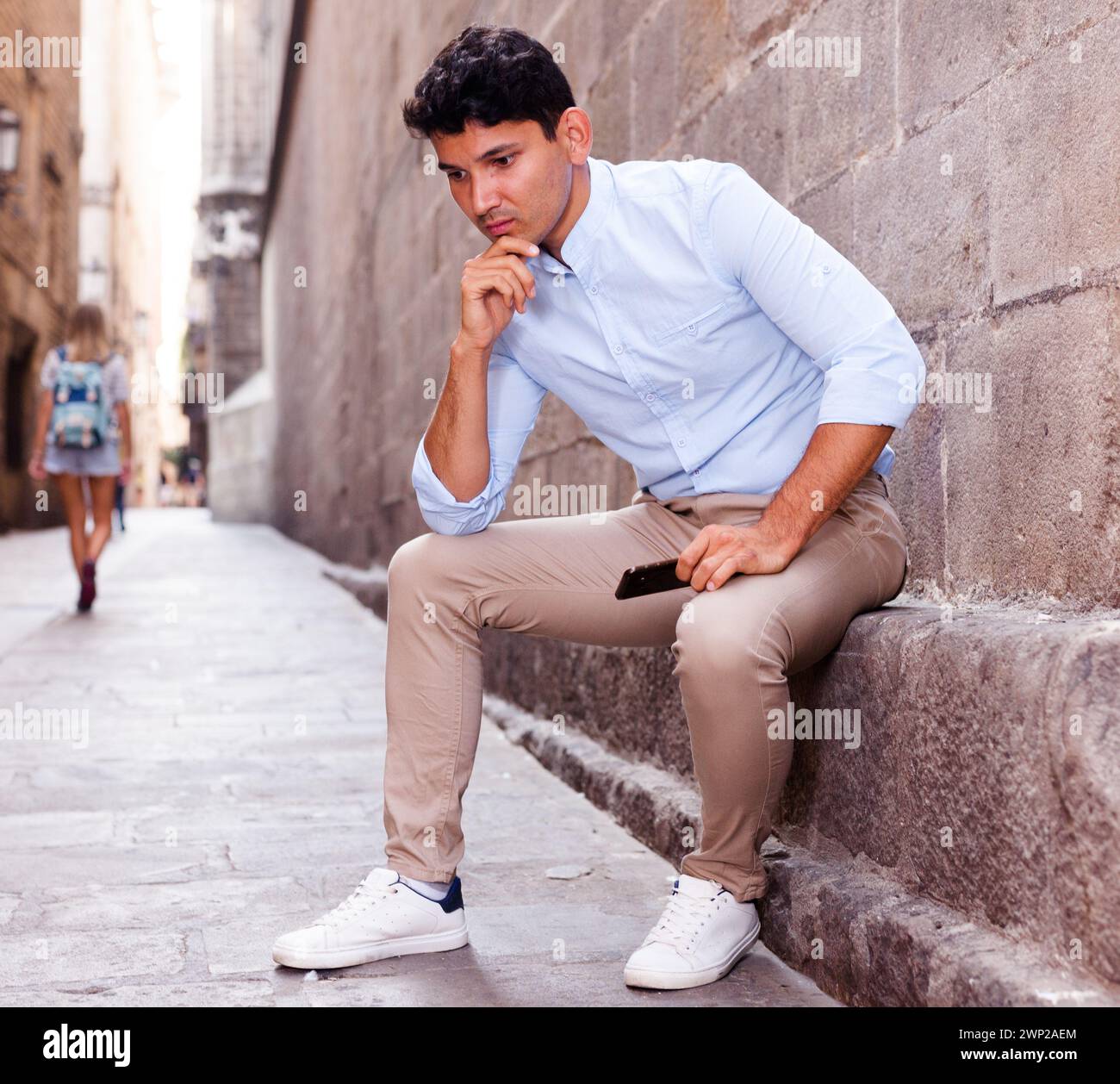 Young man gothic quarter hi-res stock photography and images - Alamy